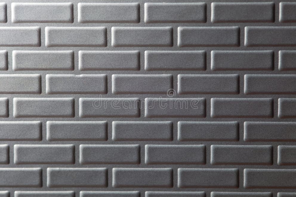 Wall of metallic bricks stock photo. Image of design - 204896004