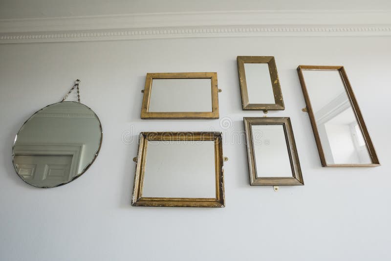 Askew Picture Frame on Wall Stock Image - Image of artistic, blank: 3146943