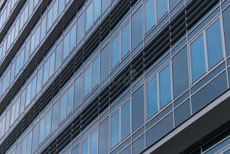 Exterior of a Modern Building with Windows Stock Photo - Image of city ...
