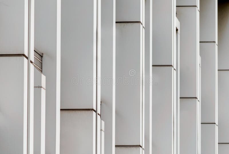 Wall of a Modern Office Gray Building Stock Photo - Image of gray, line ...