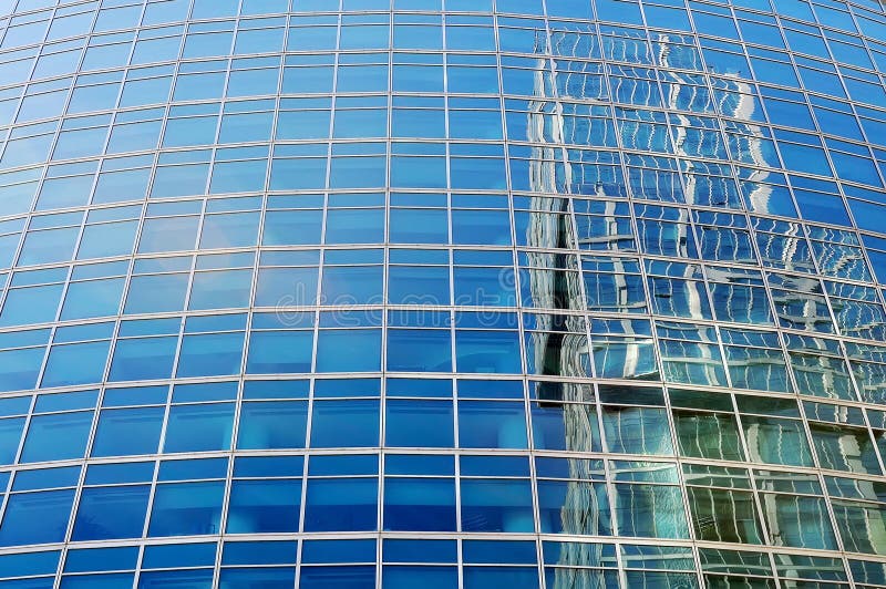 Wall of a Modern Skyscraper with Windows on a Facade Stock Photo ...