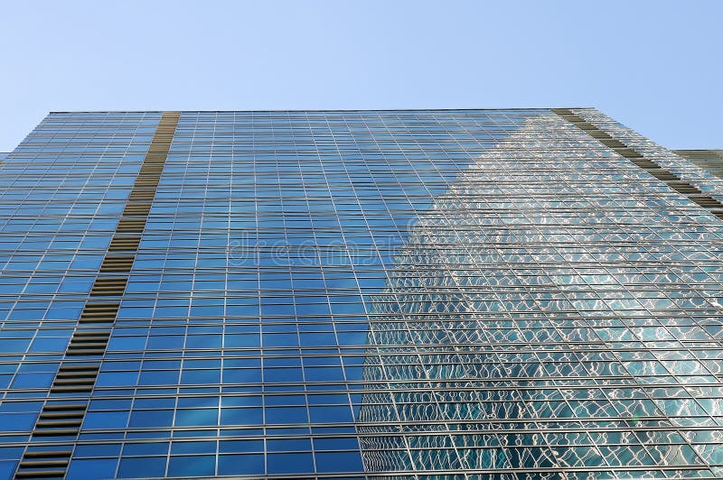 Wall of a Modern Skyscraper with Windows on a Facade Stock Image ...