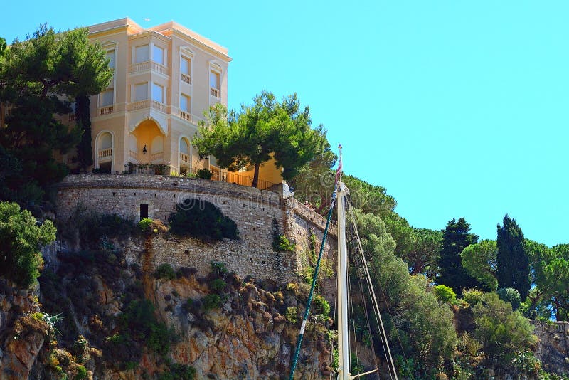 Wall, Monaco-ville, Monaco stock photo. Image of montecarlo - 88453356