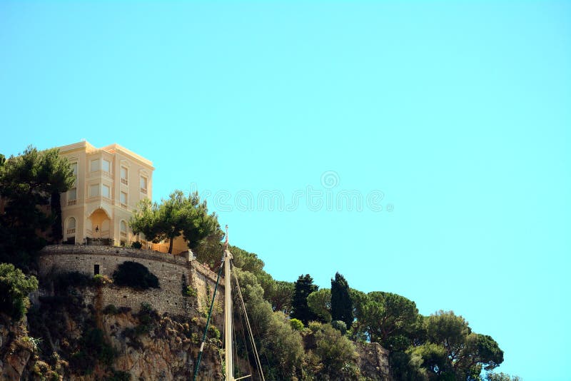 Wall, Monaco-ville, Monaco stock photo. Image of kingdom - 88454478