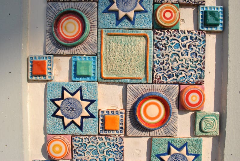 Wall mosaic tile stock image. Image of colorful, decoration - 129734777