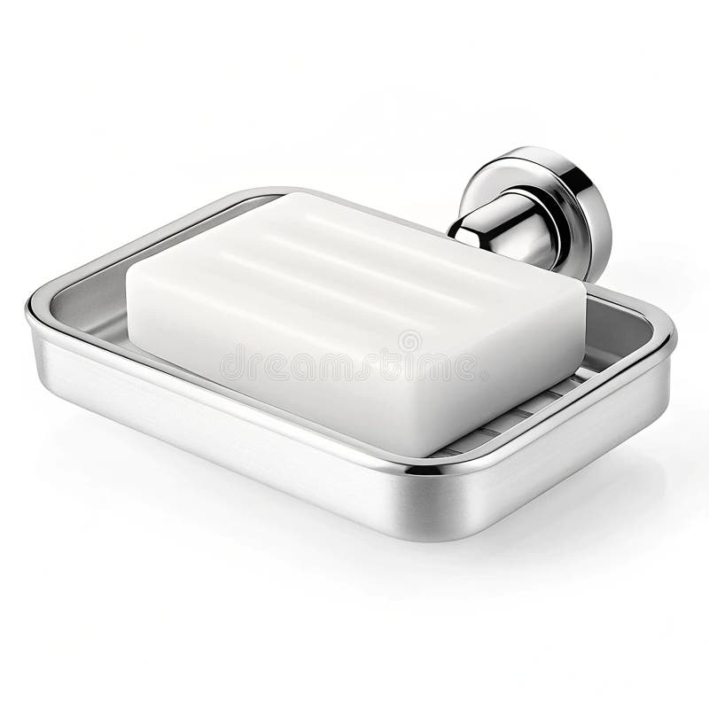 Wall Mount Soap Holder with Drainage Design Stock Illustration ...