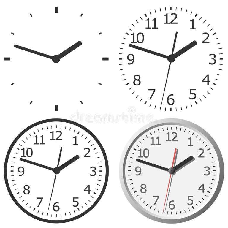 Digital Clock Hour Minutes Seconds Stock Illustrations – 1,158 Digital ...
