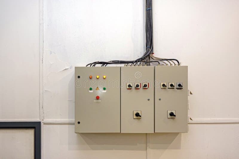 Wall Electric Power Box stock photo. Image of switch - 273439816