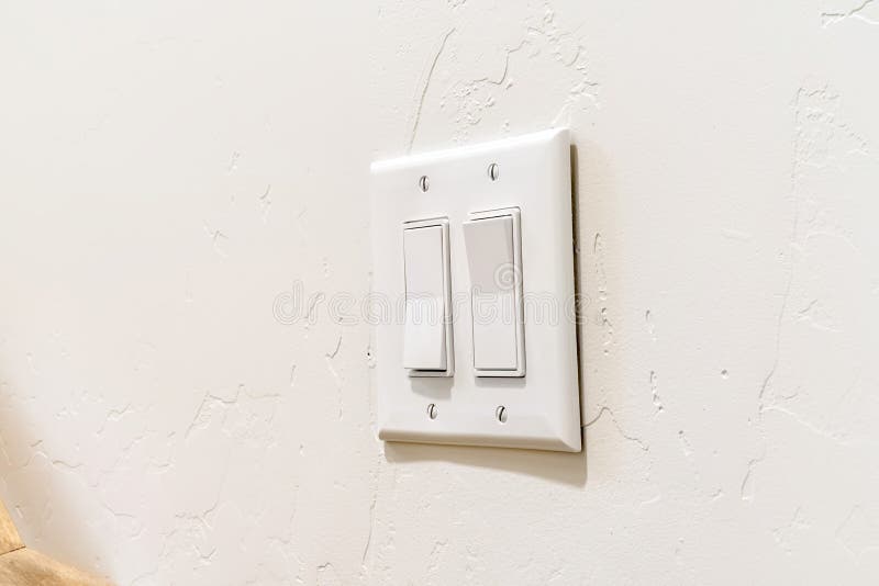Wall Mounted Electrical Rocker Light Switch with Multiple Flat Broad ...