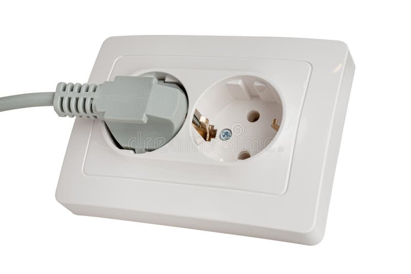 Wall-mounted Electrical Socket for Connecting an Electrical Plug from ...