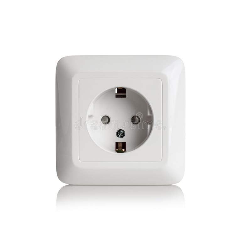 Wall-mounted Electrical Socket for Connecting an Electrical Plug from ...