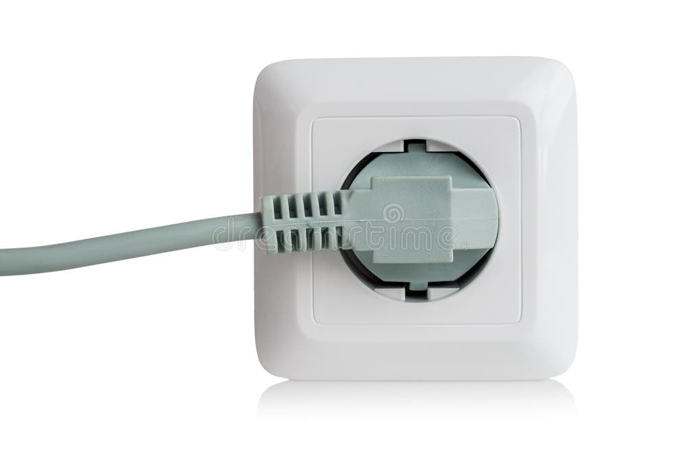 Wall-mounted Electrical Socket for Connecting an Electrical Plug from ...