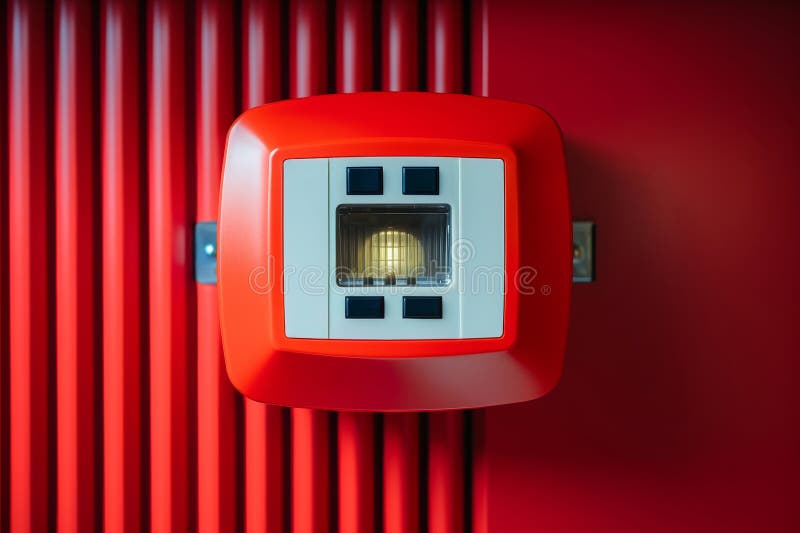 Wall Mounted Fire Alarm Detector with Strobe Light for Visual Alert ...