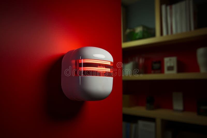 Wall Mounted Fire Alarm Detector with Strobe Light for Visual Alert ...