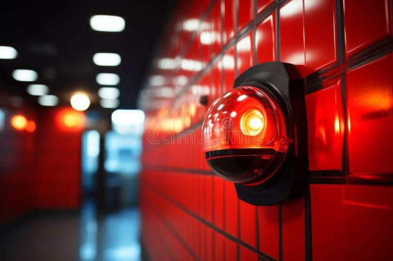 Wall Mounted Fire Alarm Detector with Strobe Light for Visual Alert ...