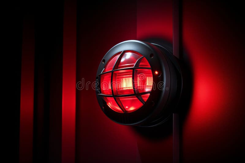 Wall Mounted Fire Alarm Detector with Strobe Light for Visual Alert ...