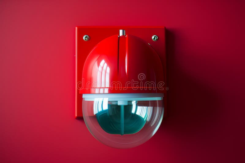 Wall Mounted Fire Alarm Detector with Strobe Light for Visual Alert ...