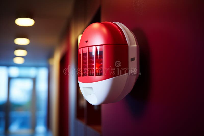 Wall Mounted Fire Alarm Detector with Strobe Light for Visual Alert ...