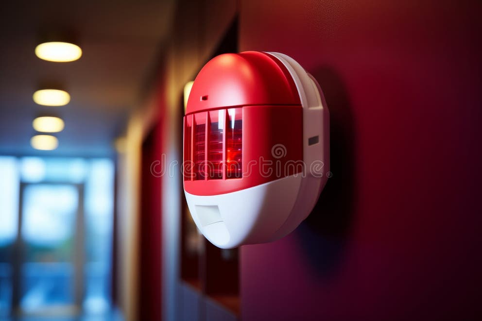 Wall Mounted Fire Alarm Detector with Strobe Light for Visual Alert ...