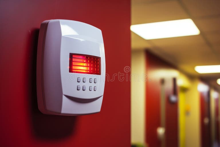 Wall Mounted Fire Alarm Detector with Strobe Light for Visual Alert ...