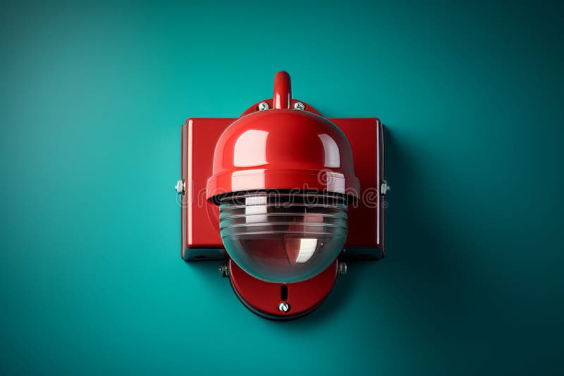 Wall Mounted Fire Alarm Detector with Visual Alert Strobe Light and ...