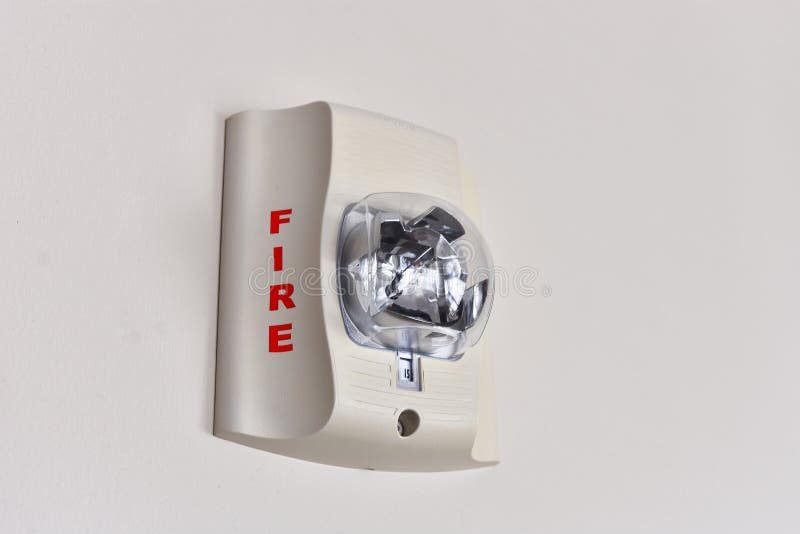 Wall Mounted Fire Alarm stock image. Image of prevention - 214522841