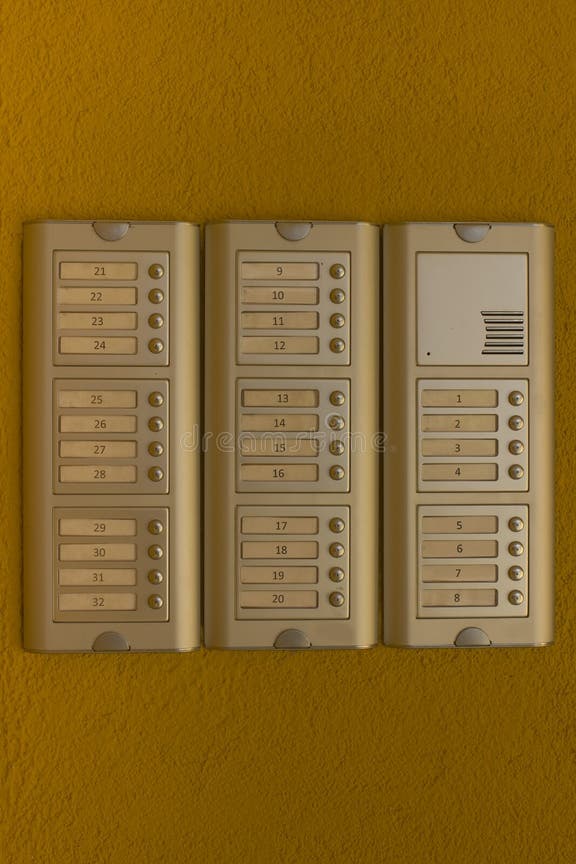 Wall Mounted Intercom System Stock Image - Image of intercom, elevator ...