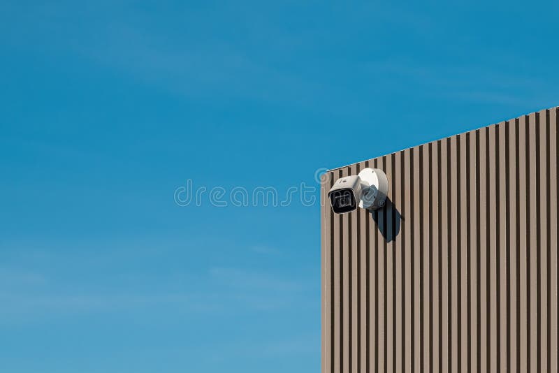 Wall Mounted Modern IP CCTV Security Camera. Home and Workplace ...