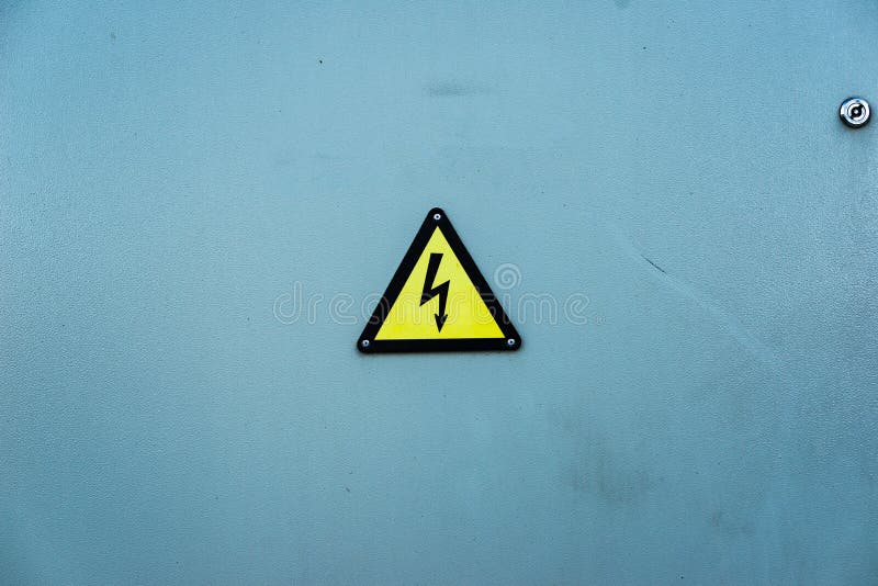 Wall Mounted Power Supply, Sign Electricity Stock Image - Image of ...