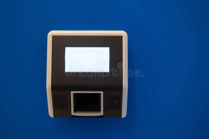 Wall Mounted Price Scanner on a Shopping Center Stock Image - Image of ...