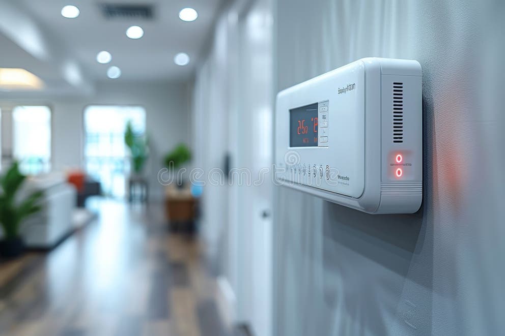 Wall Mounted Smart Home Control Panel for Administration of Iot Devices with White Base Station ...