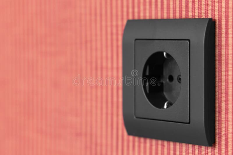 Wall Mounted Socket Board with Electrical Sockets and a Switch. the ...