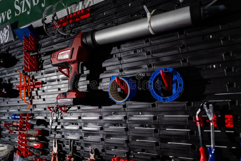 Wall-mounted Toolkit Customized for Auto Glass Replacement. Tool Wall ...