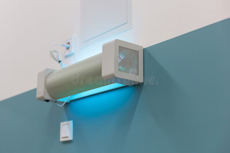 Wall-mounted UV Sterilization Lamp Emitting for Disinfection in a ...