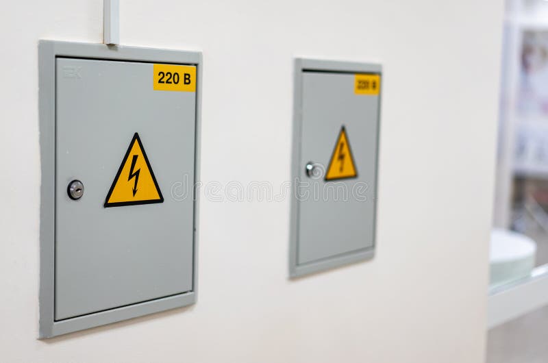 Electrical Distribution Board Stock Photo - Image of industrial, close ...