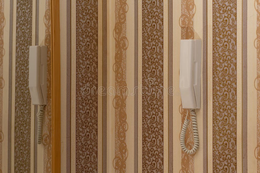 Wall Mounting Apartment Intercom Station Inside Stock Photo - Image of ...