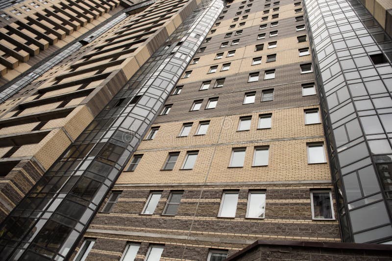Wall of a Multi-storey Building Under Construction Stock Photo - Image ...