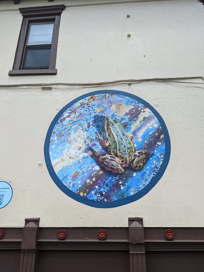 Wall Mural on White Wall in Philadelphia Editorial Photography - Image ...