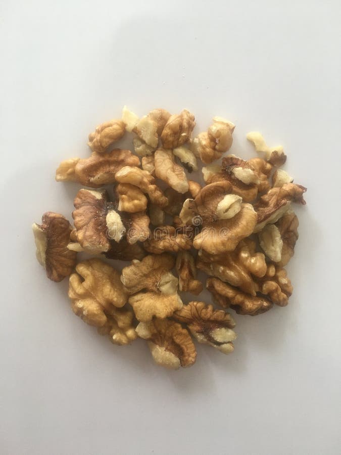 Wall Nuts Isolated on White Background Stock Photo - Image of nutty ...