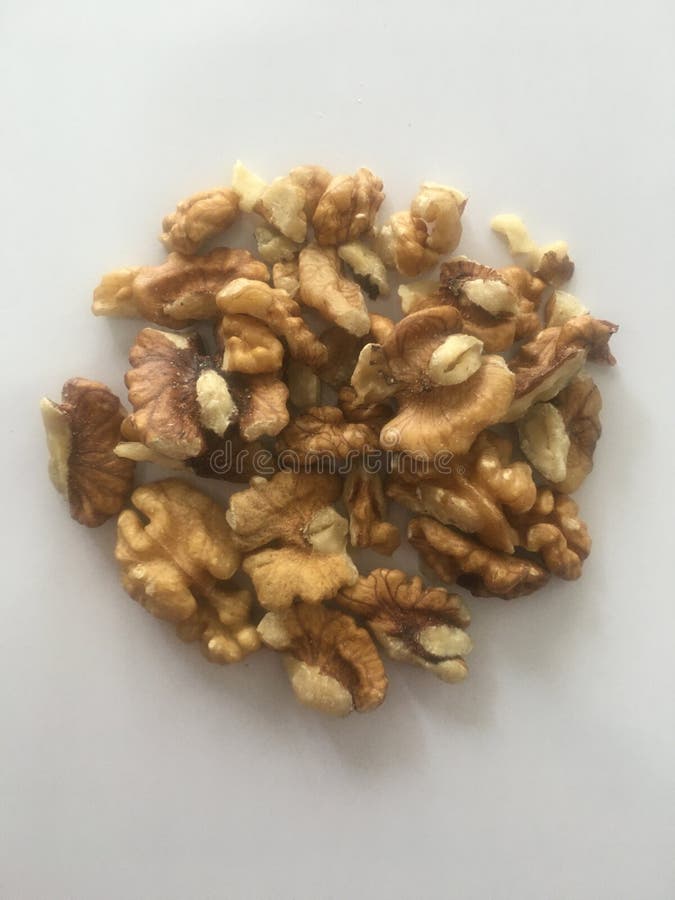 Wall Nuts Isolated on White Background Stock Image - Image of tasty ...