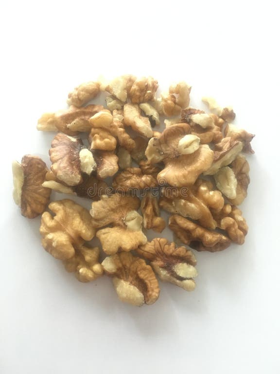 Wall Nuts Isolated on White Background Stock Photo - Image of shell ...