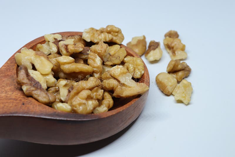 Wall Nuts Isolated on White Background Stock Image - Image of crust ...