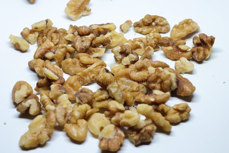 Wall Nuts Isolated on White Background Stock Image - Image of curve ...