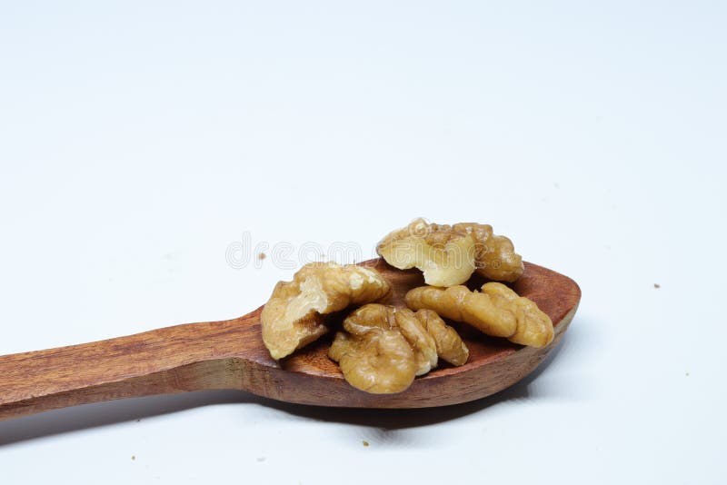 Wall Nuts Isolated on White Background Stock Image - Image of nutshell ...