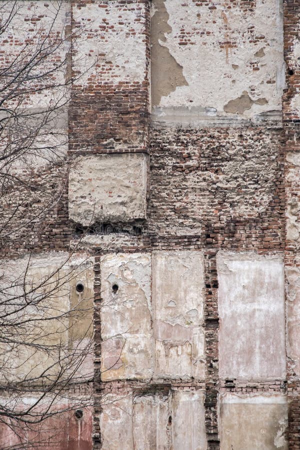 Wall of old brick building stock image. Image of site - 309536913