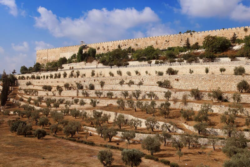 The Wall of the Old City of Jerusalem, Israel Stock Image - Image of ...