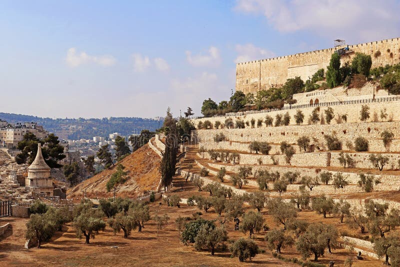 The Wall of the Old City of Jerusalem, Israel Stock Image - Image of ...