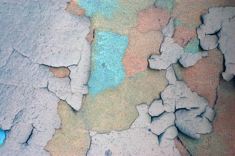 Wall with Peeling Old Paint Stock Image - Image of building, paint ...
