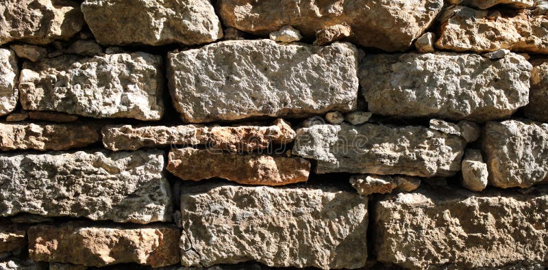 Wall of Old Stone Bricks As an Abstract Background. Stock Photo - Image ...