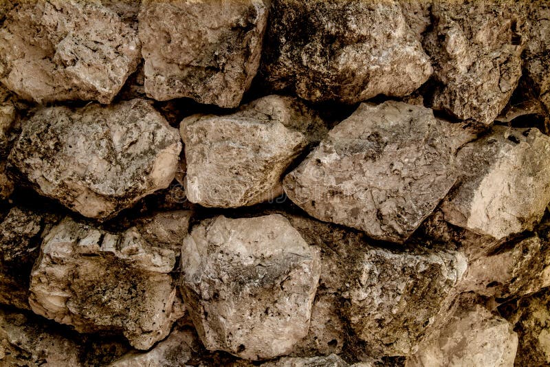 A Wall of Old Stones. Background of Rough Large Stones Stock Image ...